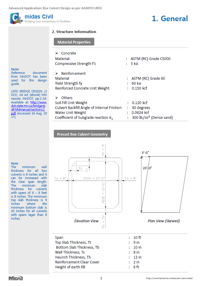 Box Culvert Design as per AASHTO LRFD