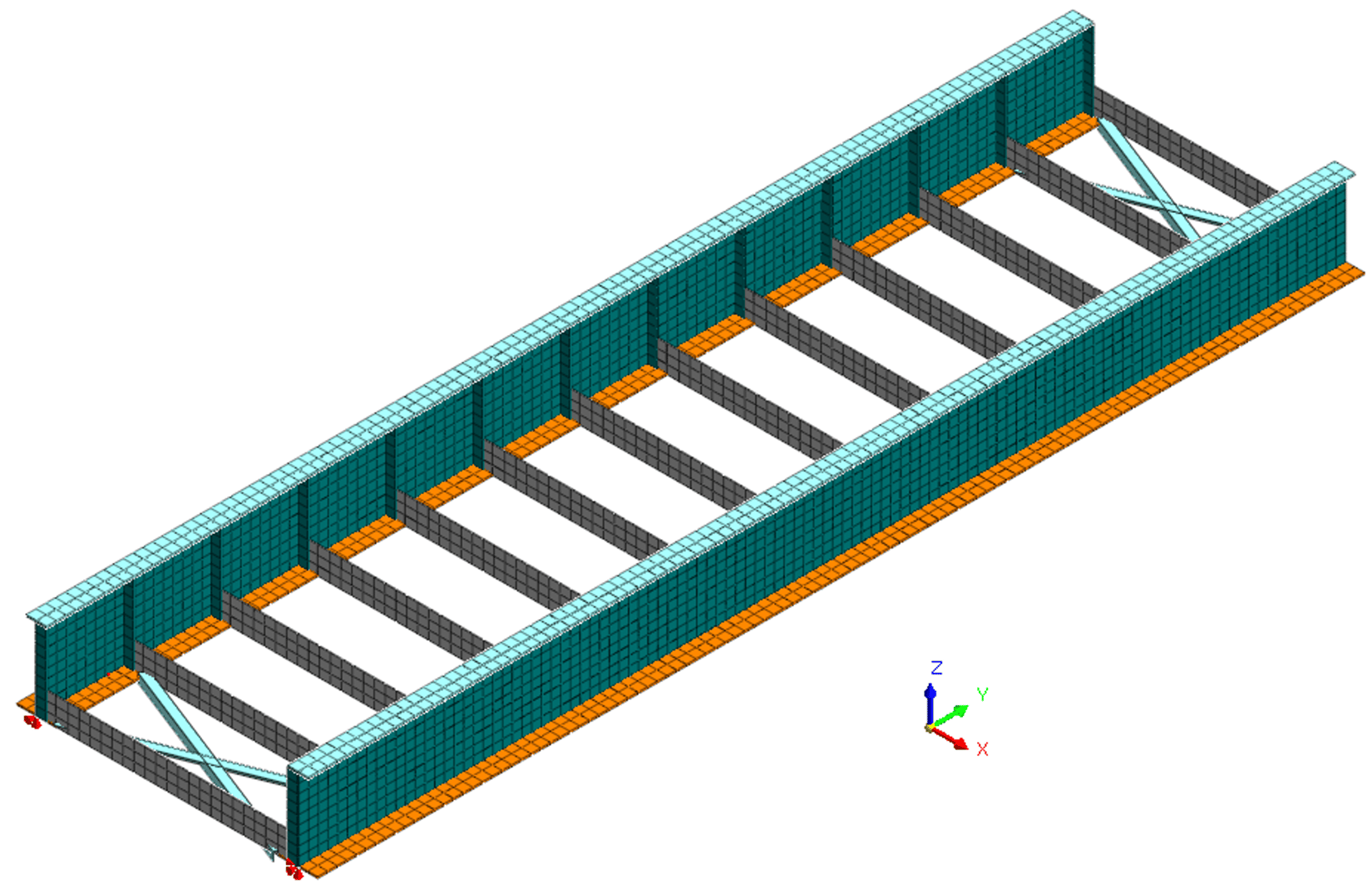 Steel Bridge Nonlinear Buckling Analysis