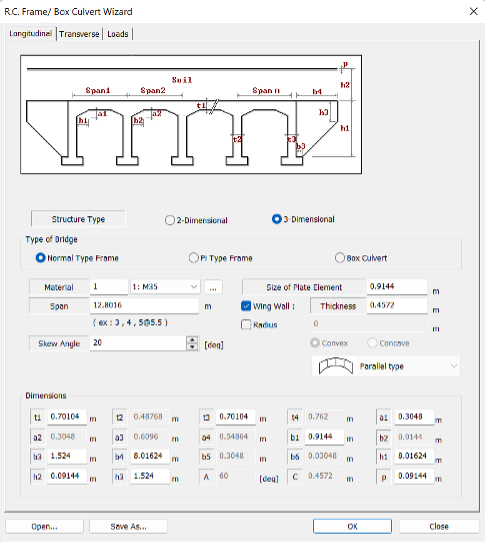 midas Civil: 2D and 3D culverts